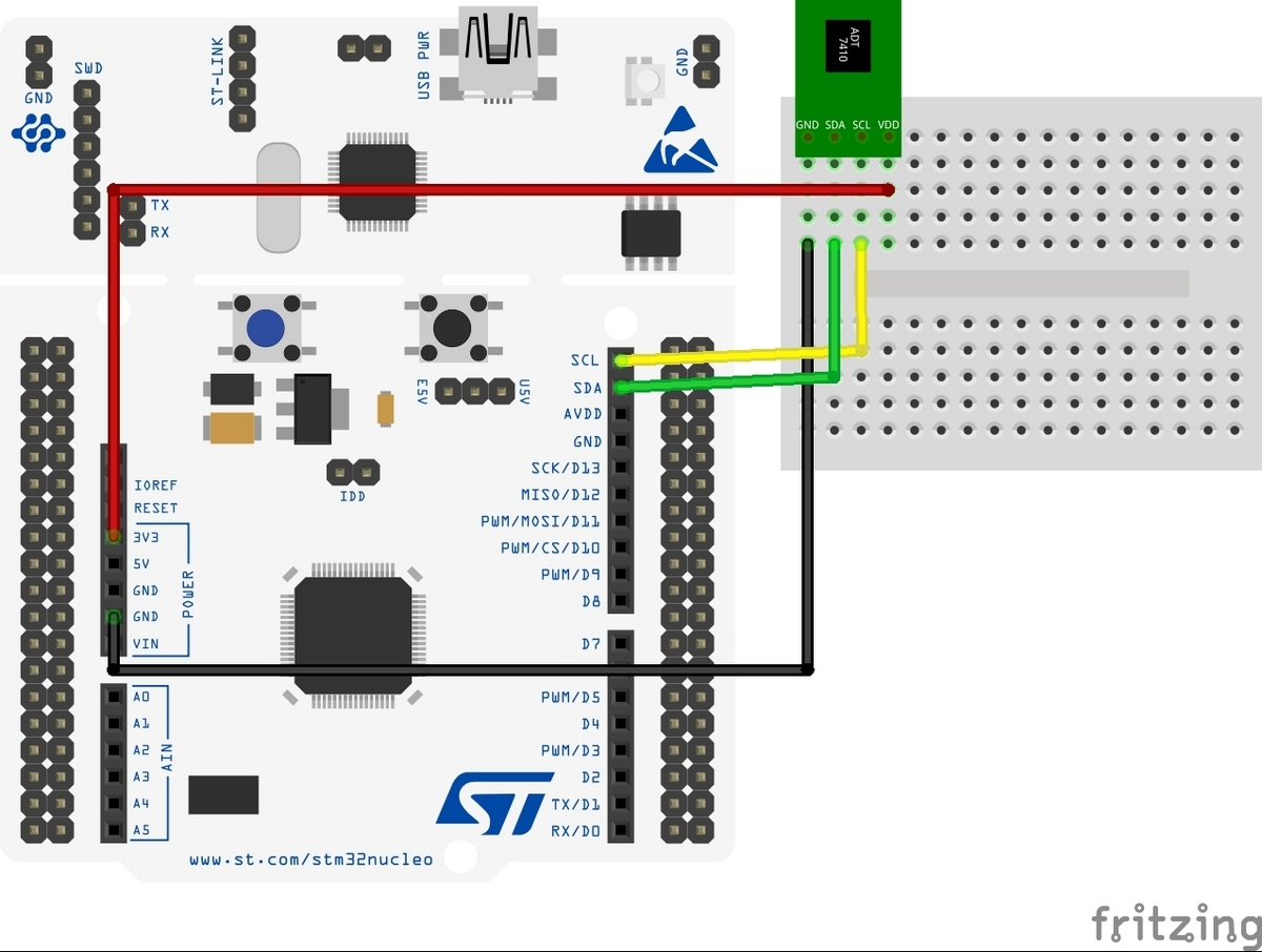 MicroPythonで遊ぶ (3) - ADT7410 & SHT35 - LSI Jiu-Jitsu