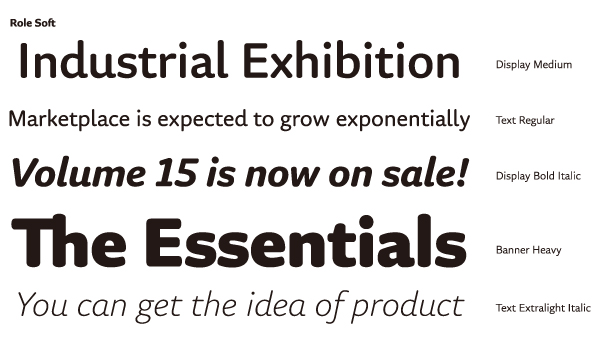 200書体を誇るモリサワ欧文ファミリー「Role」 - mojiru【もじをもじる】