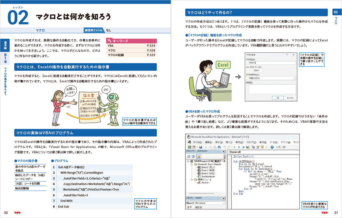 ExcelマクロとVBAを基礎から実践まで学べる1冊 - mojiru【もじをもじる】