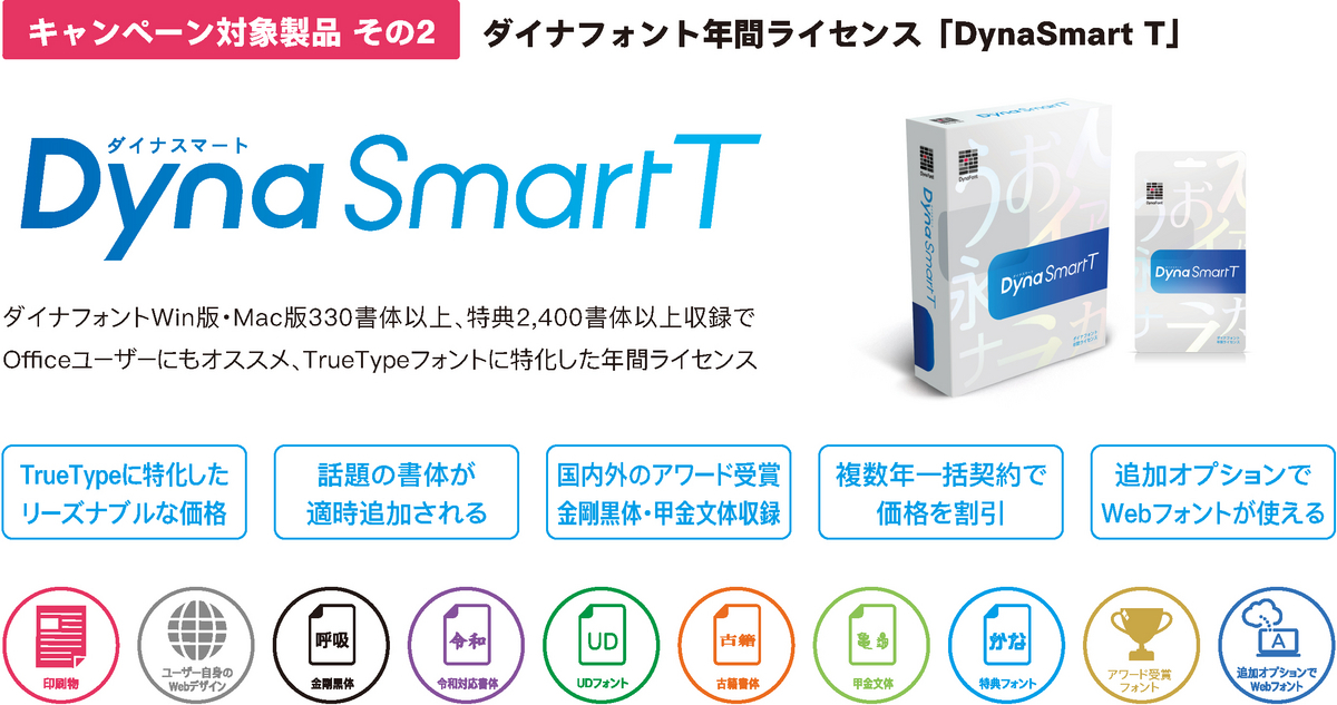 DynaFont製品の購入でDynaFont版フォントかるたがもらえる - mojiru【もじをもじる】