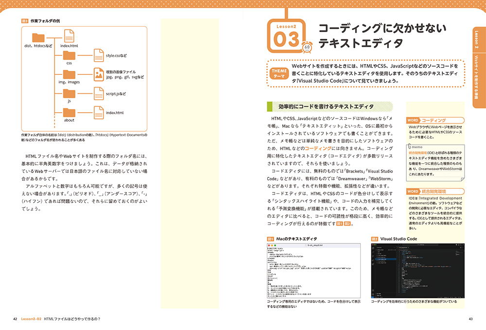 Webページ・Webサイトをイチから作ることでHTML+CSSの基本から実践まで習得できる本 - mojiru【もじをもじる】