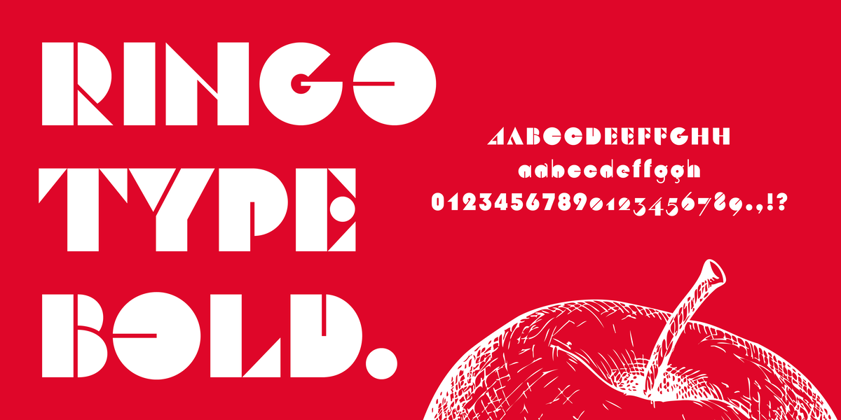 RINGOのカスタムフォント「RINGO TYPE BOLD」 - mojiru【もじをもじる】