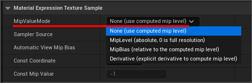 UE5 Texture Sample ノードとミップマップの設定 - ゲームエフェクトデザイナーのブログ | A Real-Time VFX Artist's Blog