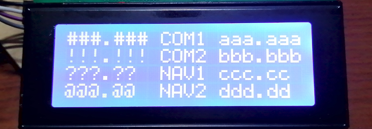 MobiFlight でLCDをつかう - 諸々の記録