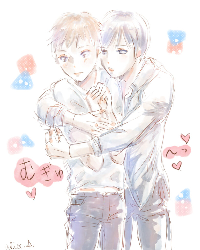 甘いBL「頭なでなで」創作BL漫画/イラスト - 桜想～オリジナルBL漫画イラストサイト～