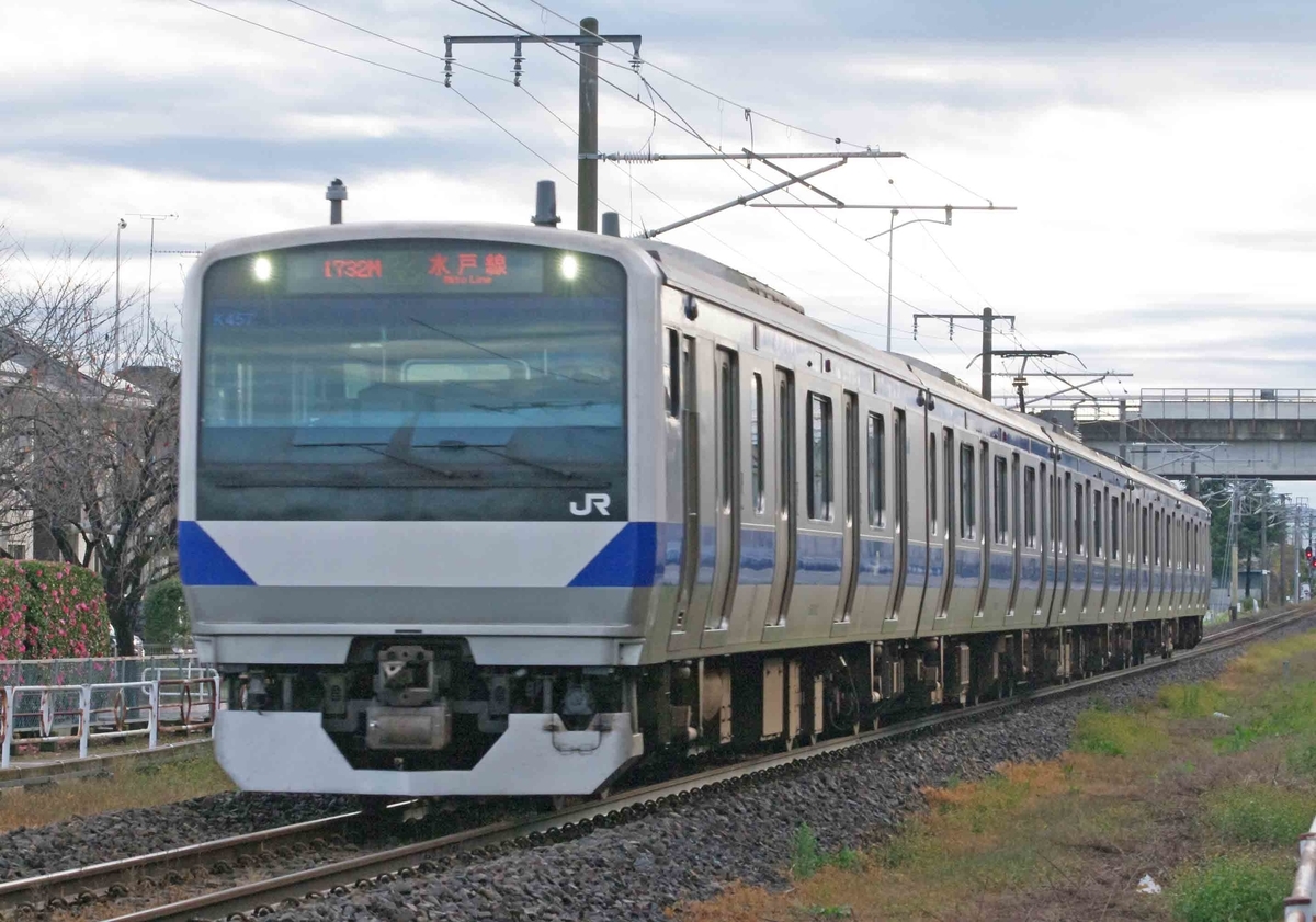 11月23日撮影 水戸線 結城～小田林間 E531系 K451編成 【赤電ラッピング編成】を撮る - 新・シリウスの線路際のロマンを求めて