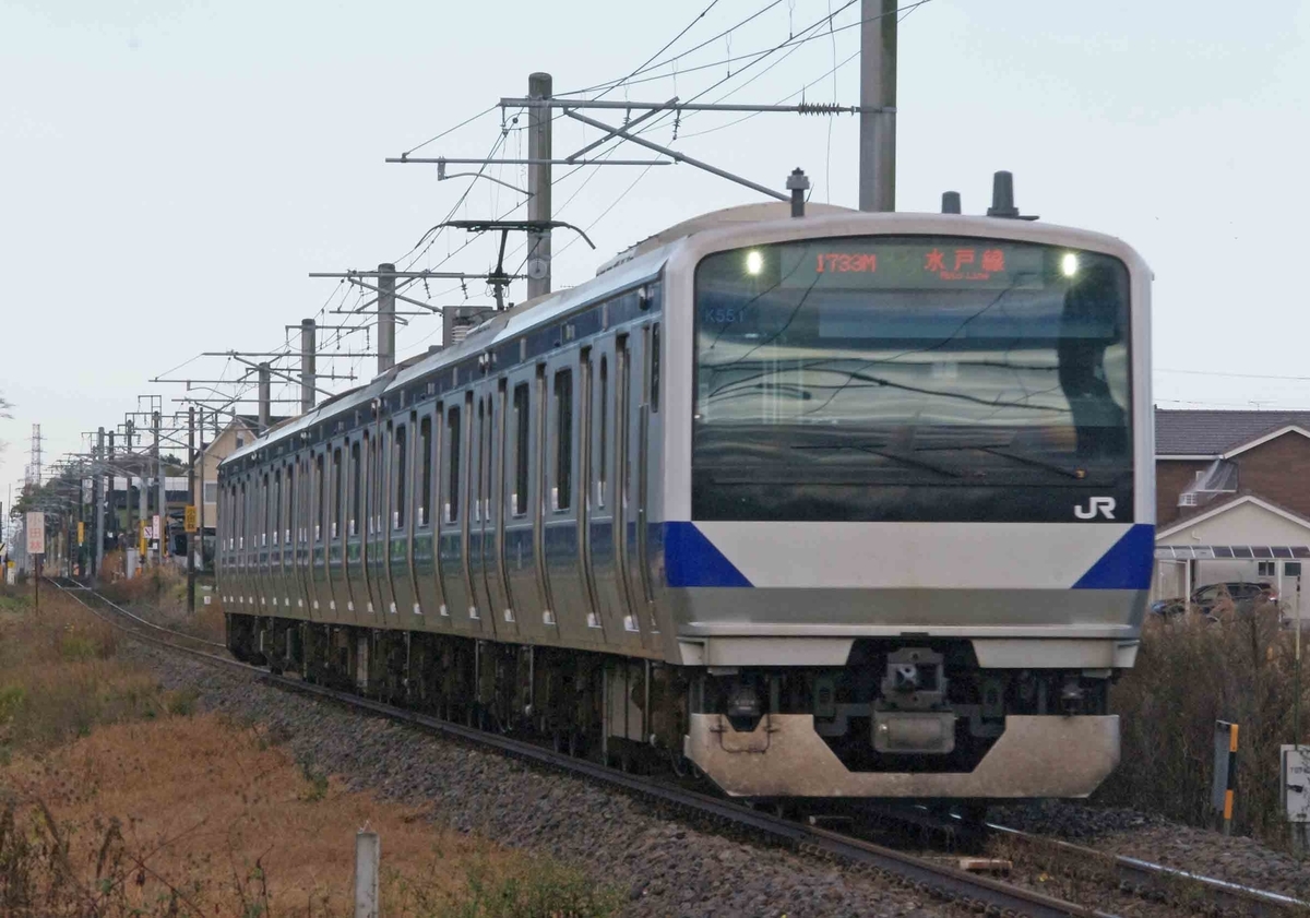 11月23日撮影 水戸線 結城～小田林間 E531系 K451編成 【赤電ラッピング編成】を撮る - 新・シリウスの線路際のロマンを求めて