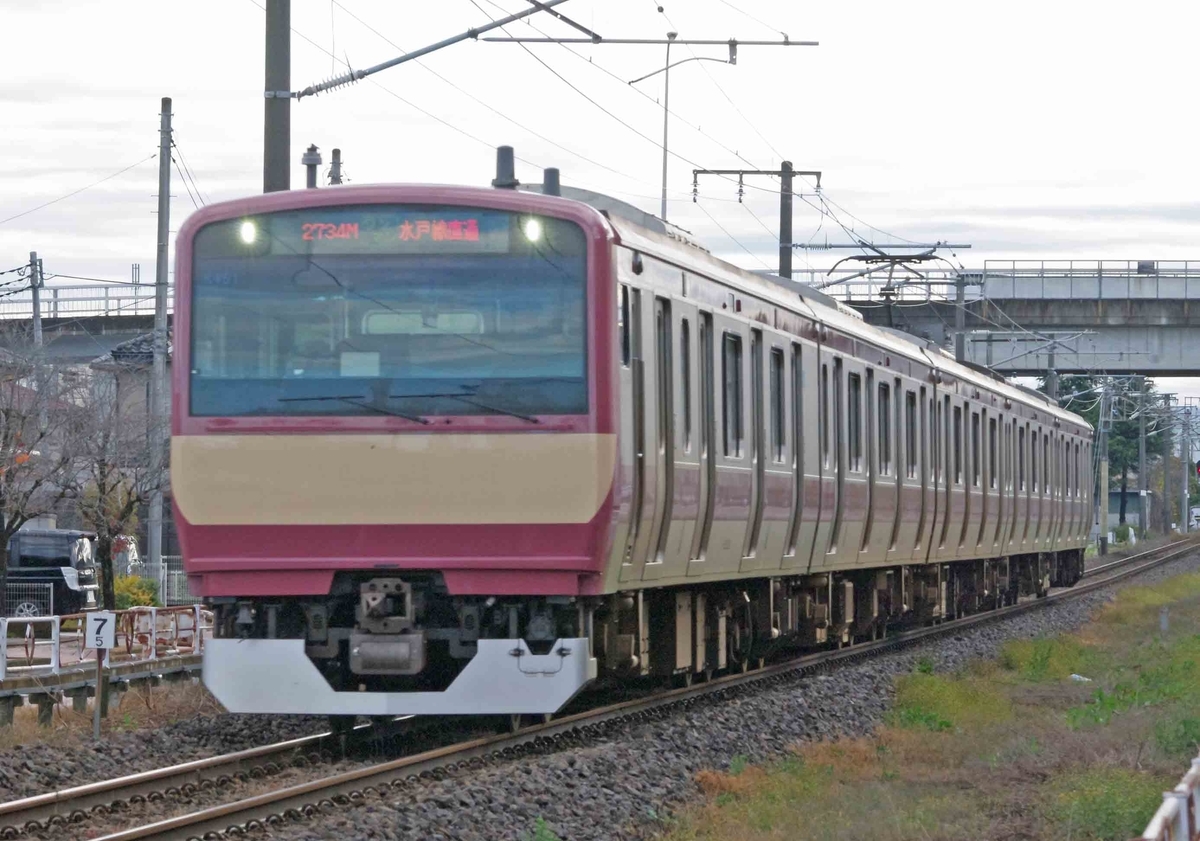 11月23日撮影 水戸線 結城～小田林間 E531系 K451編成 【赤電ラッピング編成】を撮る - 新・シリウスの線路際のロマンを求めて