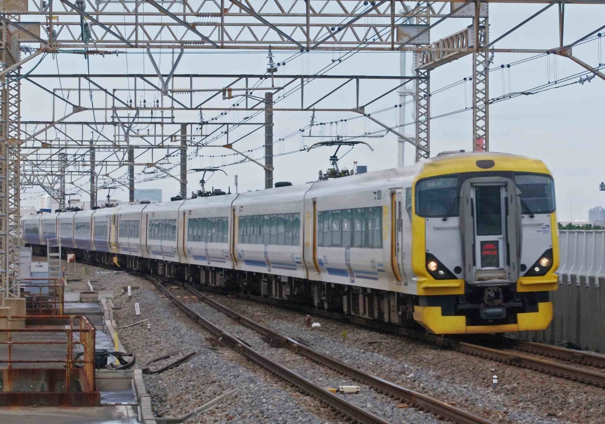 10月19日撮影 京葉線 葛西臨海公園駅 新習志野駅 【E653系 国鉄特急色 K70編成】のTDR臨を撮る - 新・シリウスの線路際のロマンを求めて