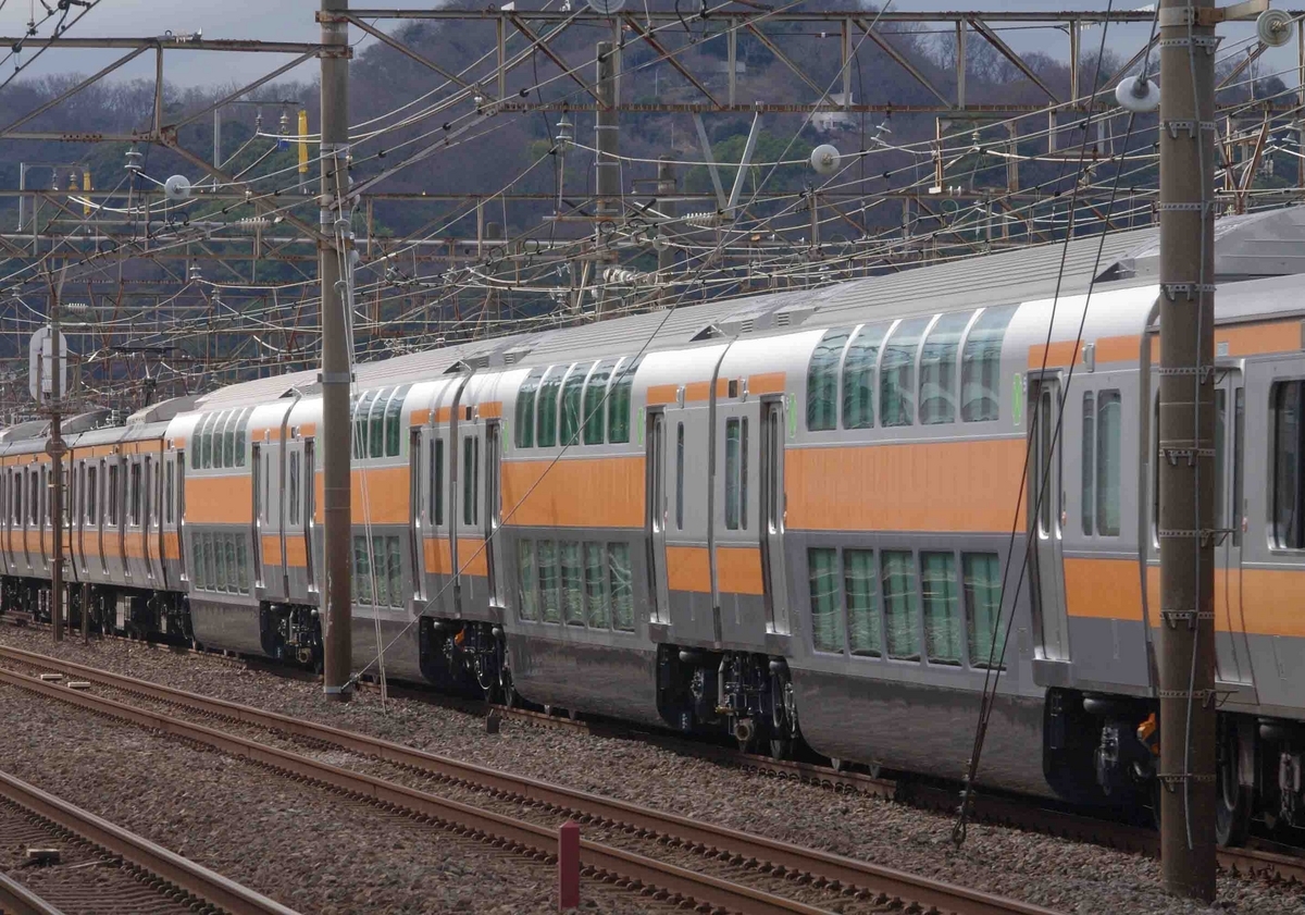 1月21日撮影 東海道線 平塚～大磯間 大磯～二宮間 E233系中央快速線グリーン車組み込み試運転【グランド中央快速】を撮る ② - 新・シリウスの線路際のロマンを求めて