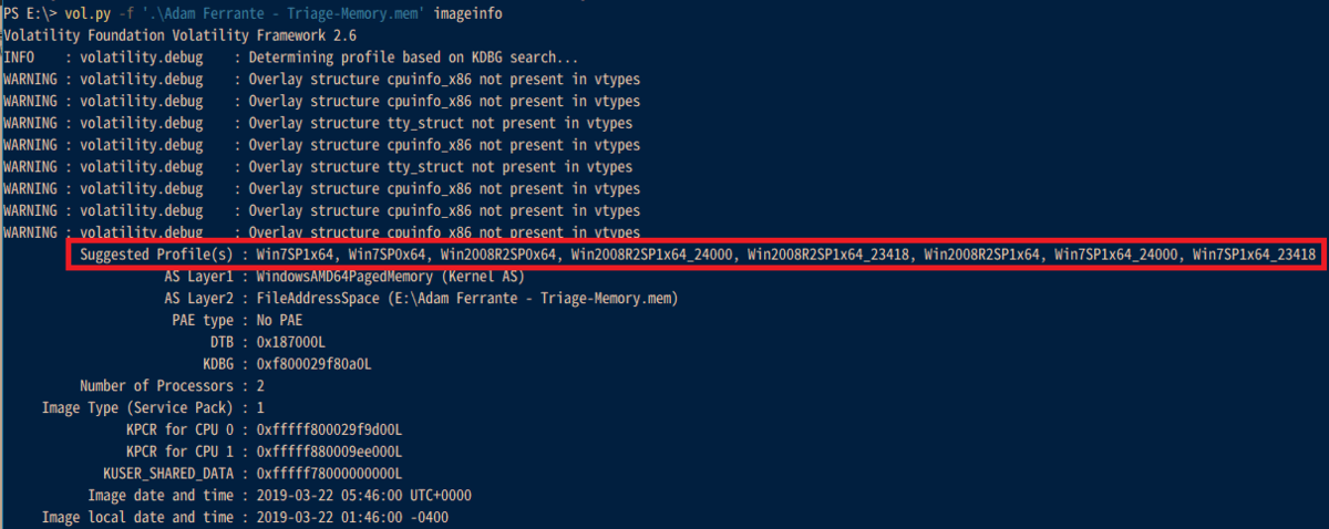 Defcon DFIR CTF 2019 - Memory Forensics - をやる - 日記帳