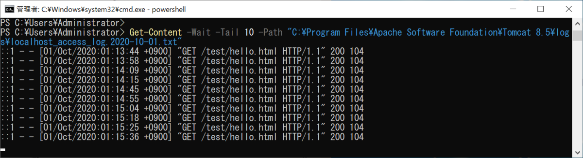 Windows標準コマンドでLinuxのtail -fのようなファイル監視を実現する - ITエンジニアの成長ブログ