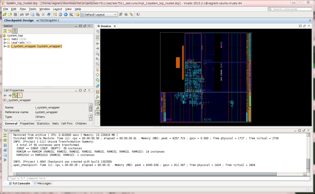 ZedBoard向けUbuntu Linuxのビルド(VivadoによるPLの作成) - FPGA開発日記