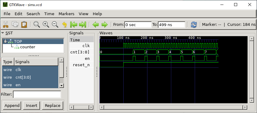 Verilatorの使い方(2. 波形ダンプの方法) - FPGA開発日記