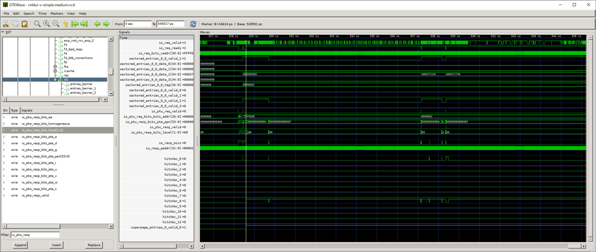 BOOMのTLBに関する調査 (3. TLBの挙動を波形解析する) - FPGA開発日記