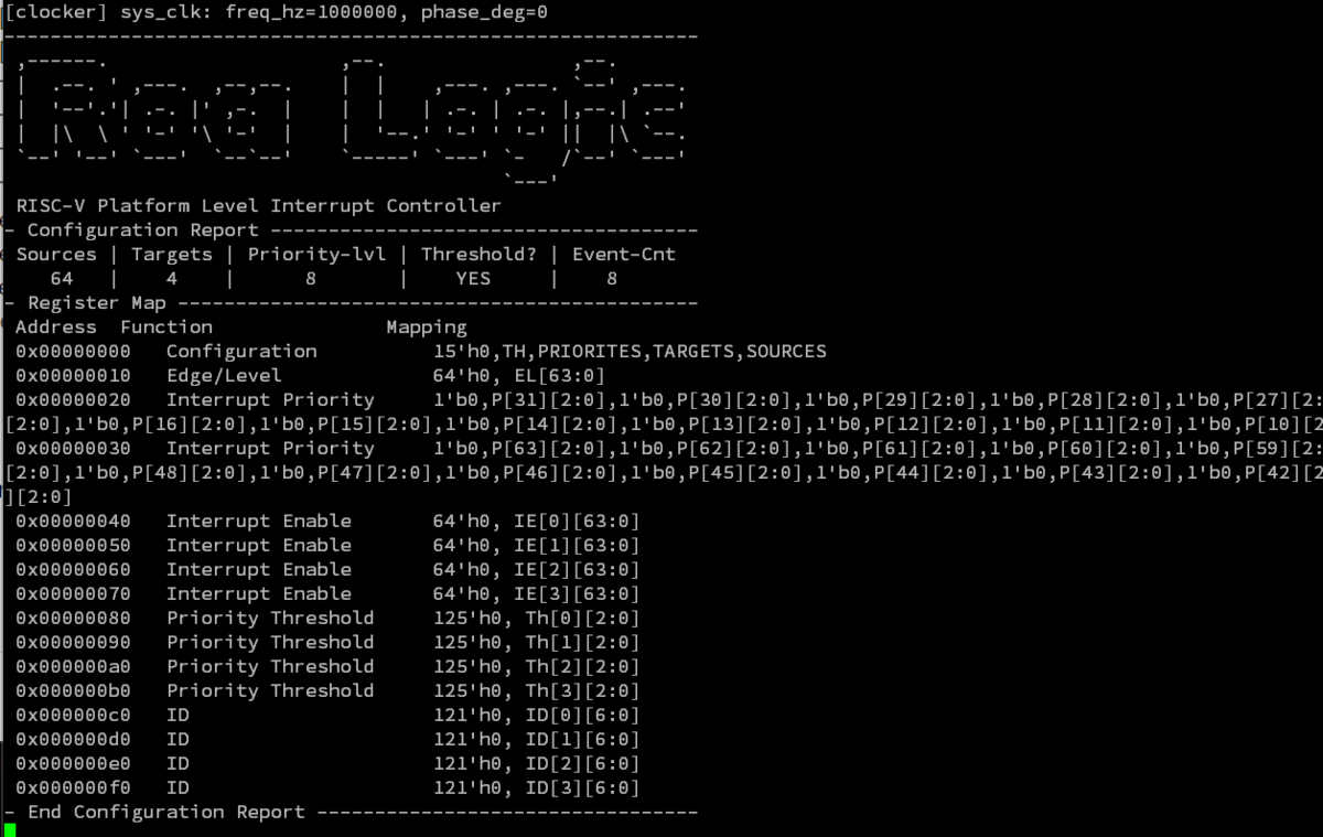 RISC-VのPlatform Level Interrupt Controller(PLIC)の構造について (1. 仕様書を読み解く) - FPGA開発日記
