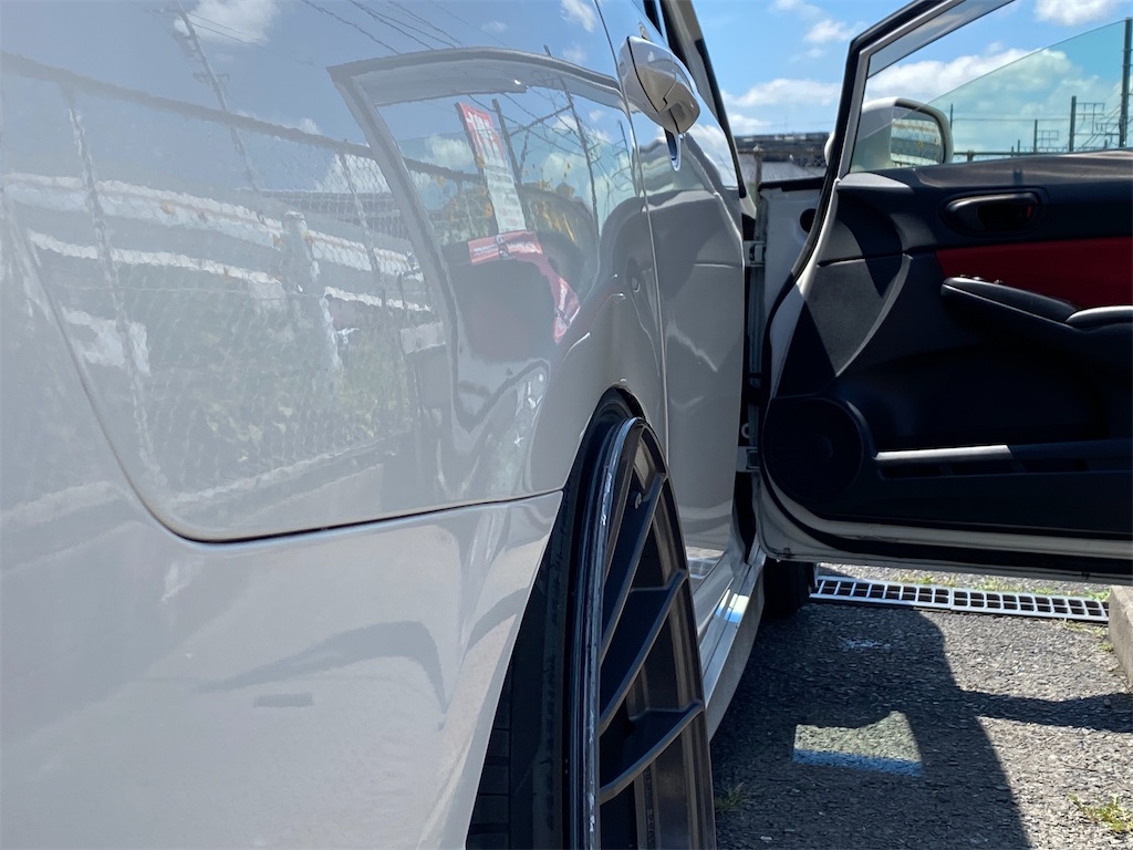 シビック FD2に10Jのホイールを前後にぶち込む その2 - カジュアル醤油瓶