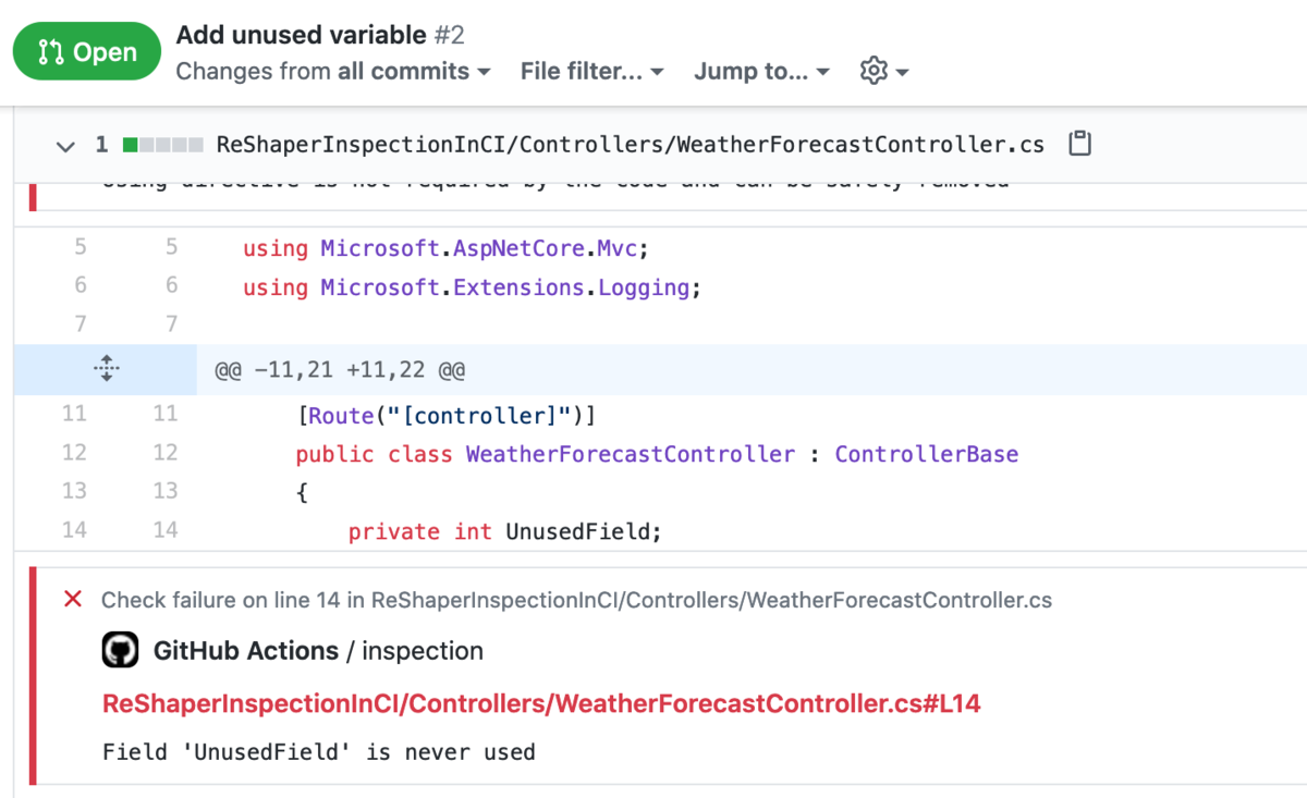GitHub ActionsでReSharperのコード解析を実行する - muno_92の日記
