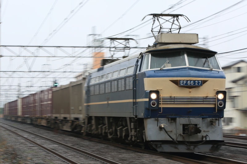 鉄道撮影 EF66-27 5075ﾚ 東海道線 辻堂－茅ヶ崎 - ムン太のブログ