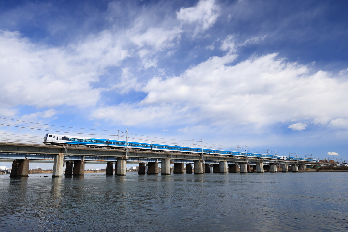 鉄道撮影 E655系 E257系2000番台 E491系 東海道線 茅ヶ崎ー平塚 馬入橋 - ムン太のブログ