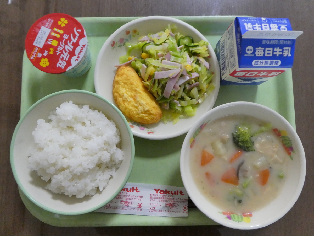 今日のメニュー - 「笑顔いっぱいむろこっ子」勝山市立村岡小学校ブログ