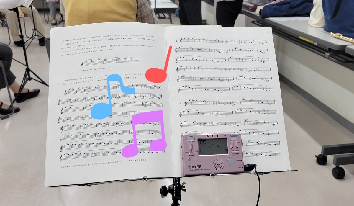 2023年6月8日(木)の練習🎶 - フルートアンサンブル夢笛(むてき)の練習日記♪