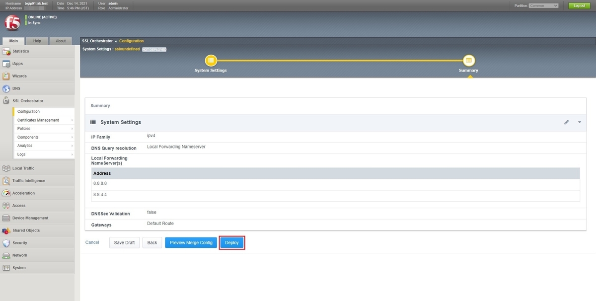 BIG-IP SSLOでL3 Explicit Forward Proxy構成の基本的なセットアップを行う - My Home NW Lab