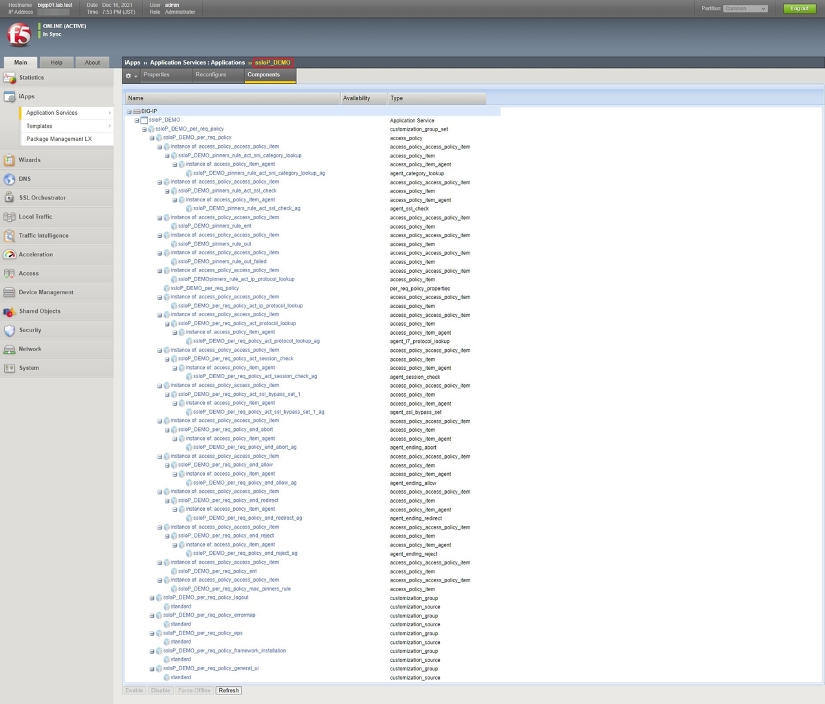 BIG-IP SSLO (SSL Orchestrator)により生成される設定群の確認方法 - My Home NW Lab