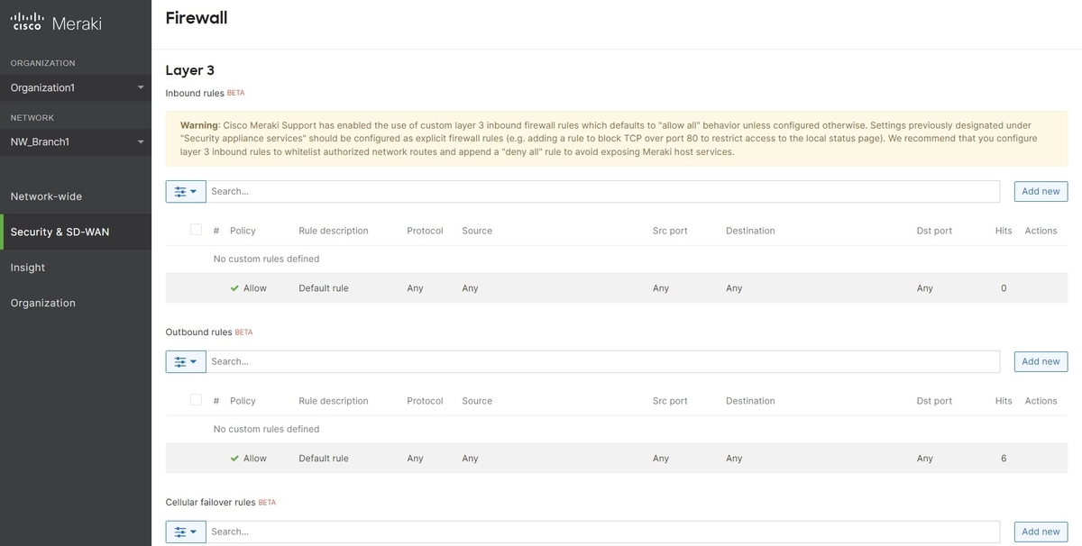 Meraki MXのRouted Modeの製品特性 - My Home NW Lab