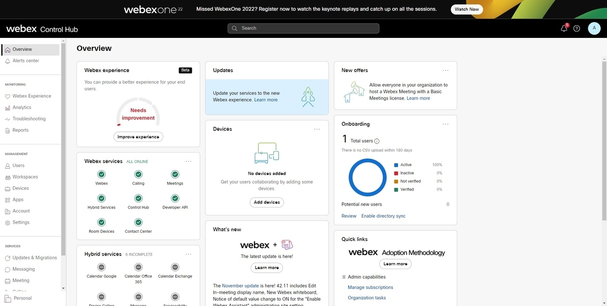 Cisco Webexの各種ログインURL - My Home NW Lab