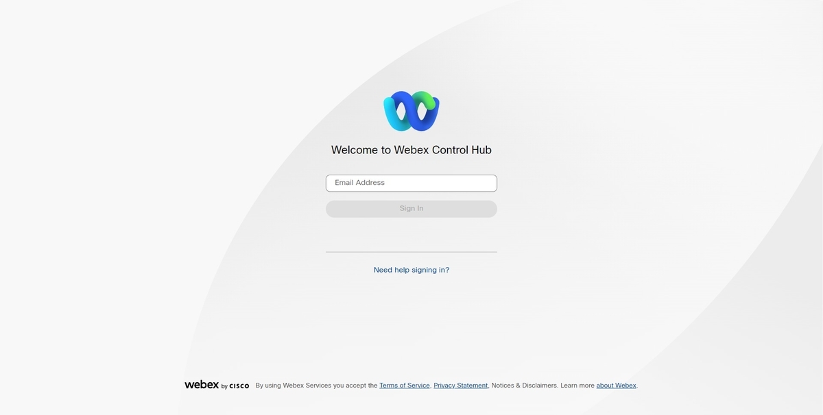 Cisco Webexの各種ログインURL - My Home NW Lab