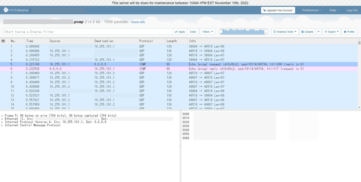 Meraki Dashboardのパケット キャプチャ時にCloudShark Personal SaaSに連携させる - My Home NW Lab