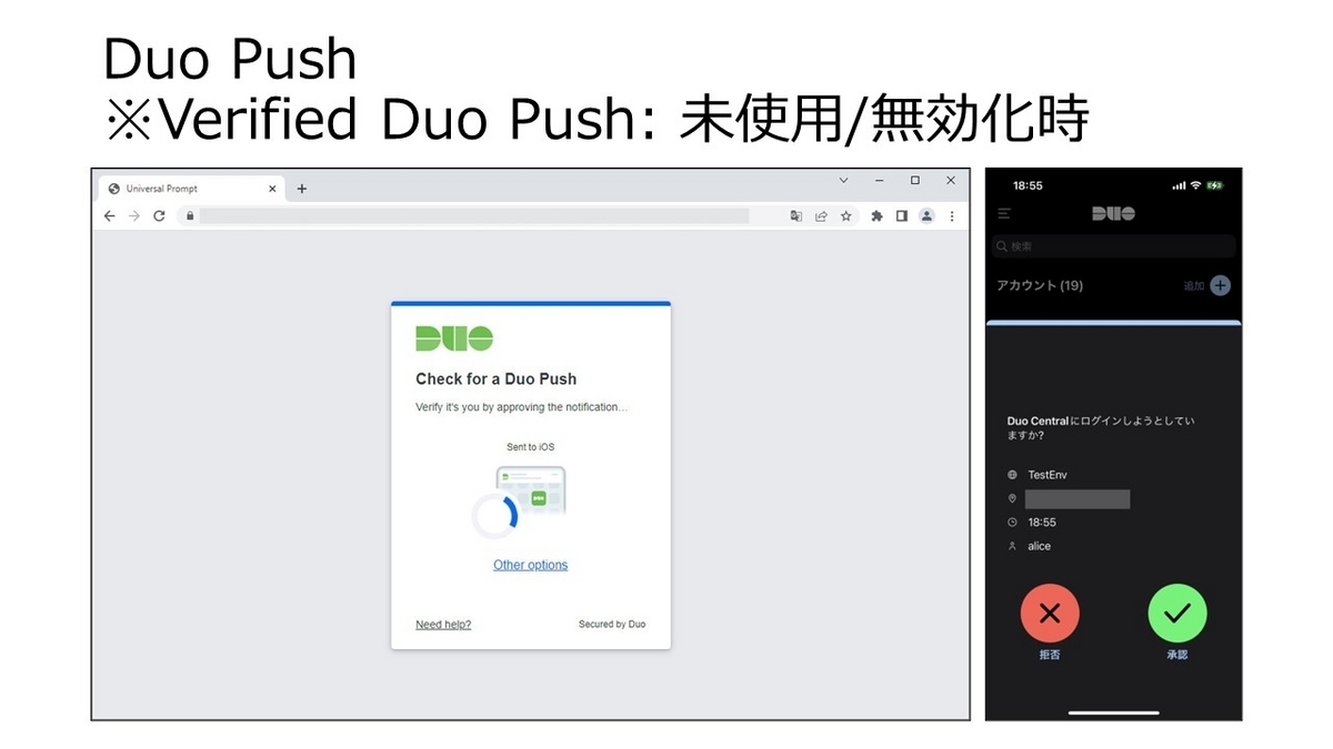 Verified Duo PushによるPush通知時の確認コード入力 - My Home NW Lab