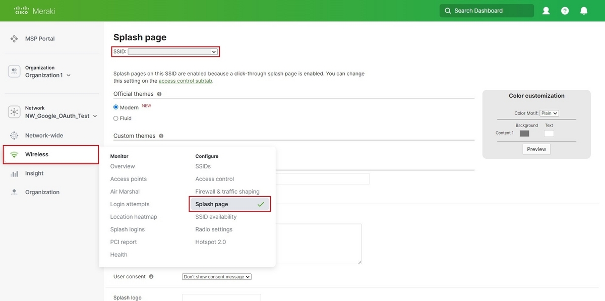 Meraki MRによるSplash pageでのGoogle Workspace (旧G Suite)のOAuth認証 - My Home ...