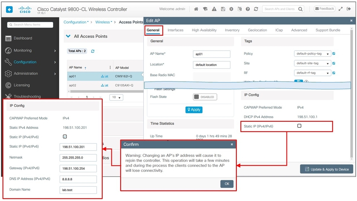 Catalyst 9100 (無線AP)をCatalyst 9800 (WLC)に手動設定でJoinさせる - My Home NW Lab