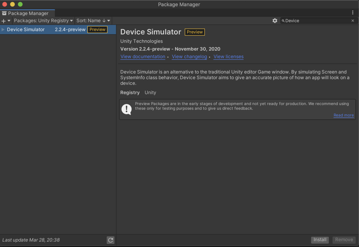 【Unity】Device Simulatorで複数の端末でのプレビューを爆速で検証する - うどんてっくメモ