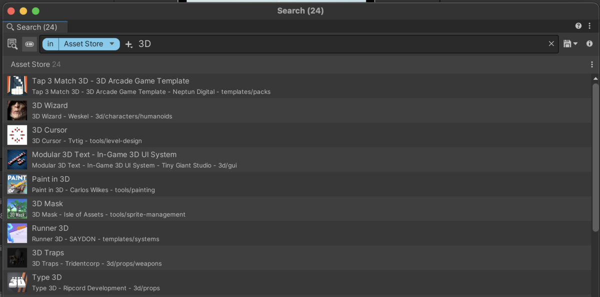 【Unity】新しいUnity Searchの隠れた機能紹介 - うどんてっくメモ