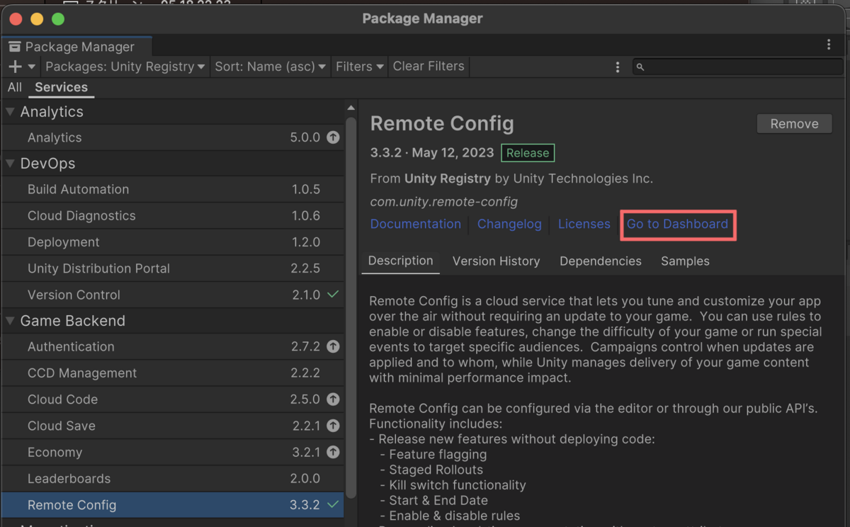 【Unity】サーバーレスで定数管理！サンプルで学ぶRemote Config【Unity Gaming Service】 - うどんてっくメモ
