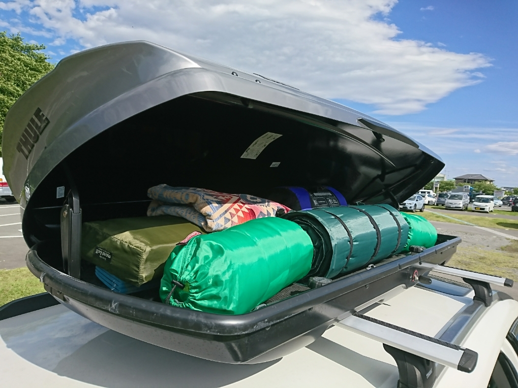 レガシィアウトバック BS9 ＆ THULE Dynamic M （スーリー ダイナミックM）【THULE】【ルーフボックス】 - なべさん商店 珍道中