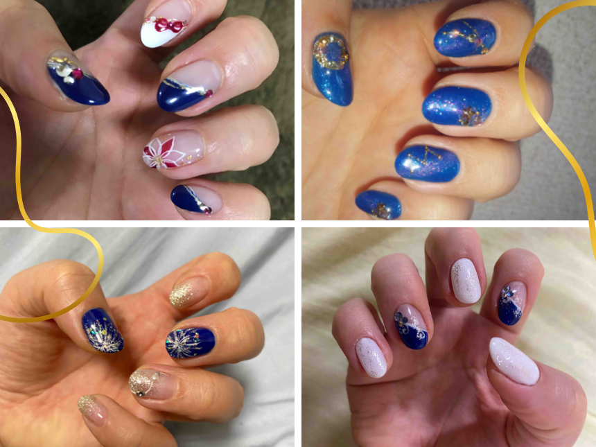 ジェルネイルでの冬ネイルのカラーは、クールな青系で決まり！ - nail365のネイルブログ