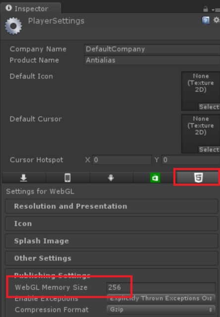 Unity の WebGL ビルドを試してみた - 強火で進め