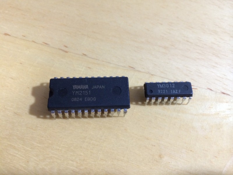 FM音源伝説で取ったYM2151を鳴らしてみる - フアミコン兄さんの朝までアップアップ