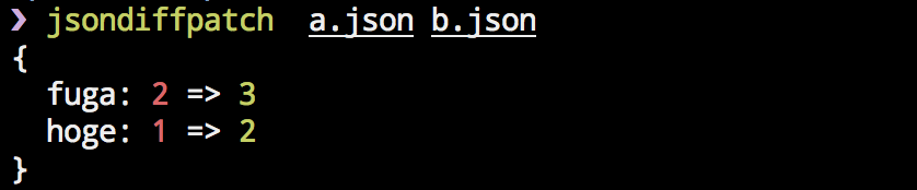 JSONの差分を見たいならjsondiffpatchが便利 - なっく日報
