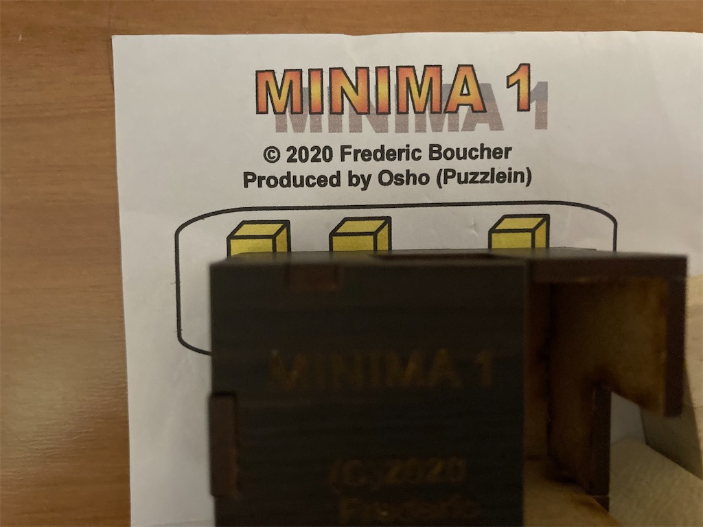 MINIMA 1 - パズル覚え書き