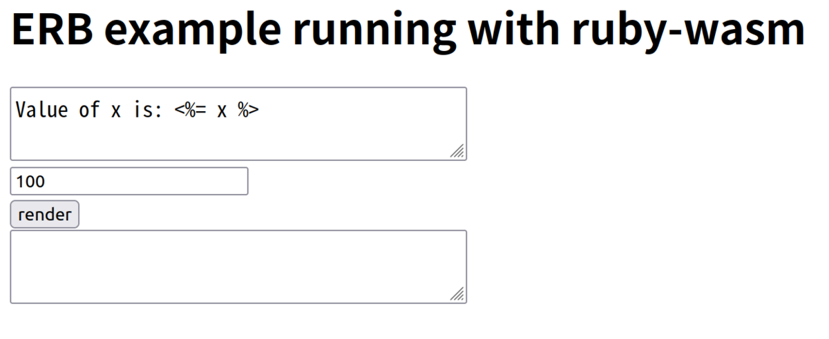 ruby.wasmを使ってERBを描画する - なんじゃくにっき