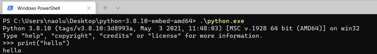 Embeddable packageでPortableなPython環境を構築する - naonaorange's blog
