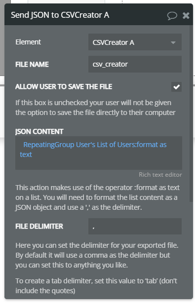 ユーザーが任意のタイミングでcsvを出力可能！csv creator プラグインについて - ノーコード ラボ