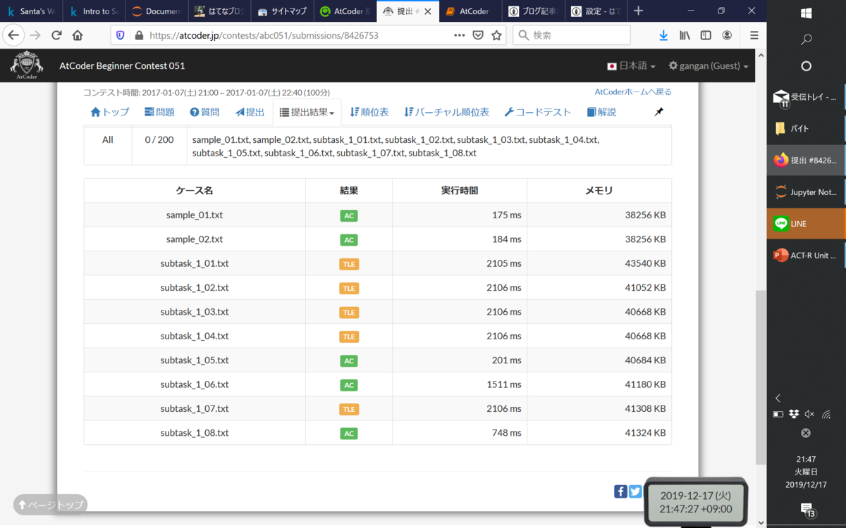 Pythonで累積和を実装してみる-ABC122 - nashidos’s diary
