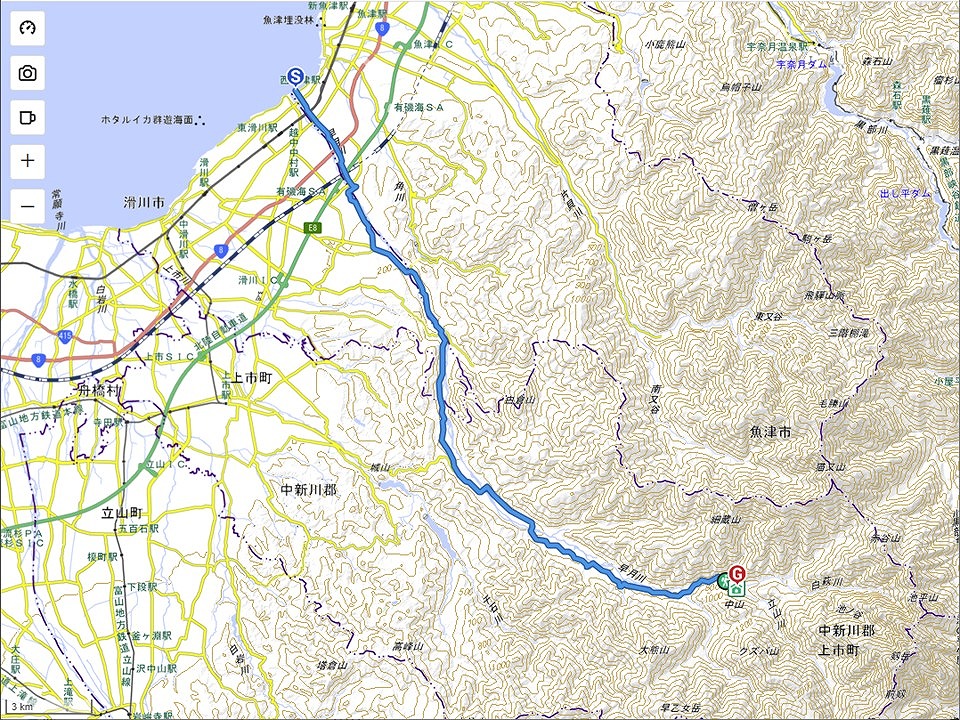 TJAR歩いてみた 1日目 ミラージュランド〜馬場島荘 試練の始まり - とりあえず、歩くか。晴れた日は星空の下で寝るのもいい。
