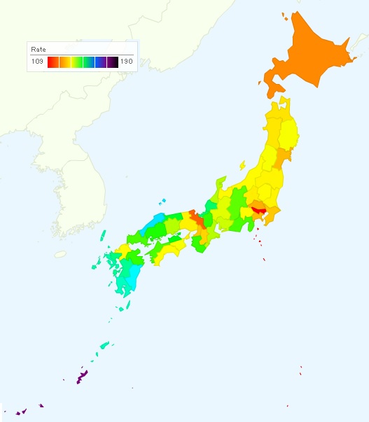 Birth Rate by Prefecture in Japan - How much is it in Tokyo?